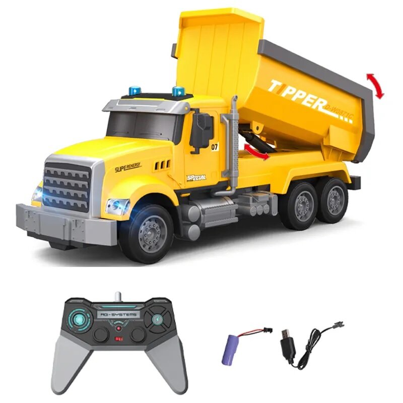 Радиоуправляемый самосвал с аккумулятором и светом (YJ-114-3)