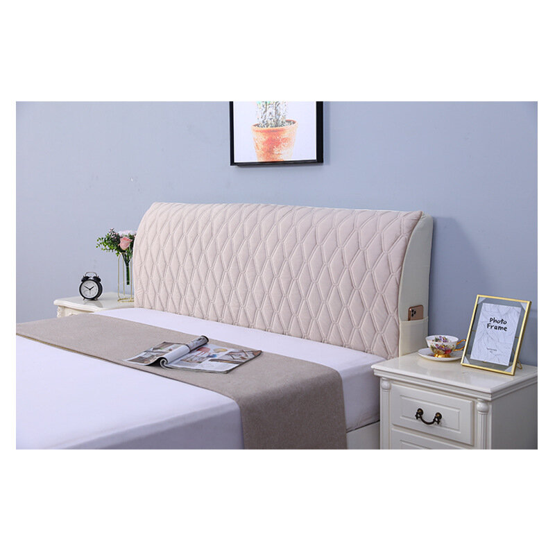 Прикроватное покрывало, ткань, покрывающая изголовье кровати, 180 см, светло-розовое, бархатное