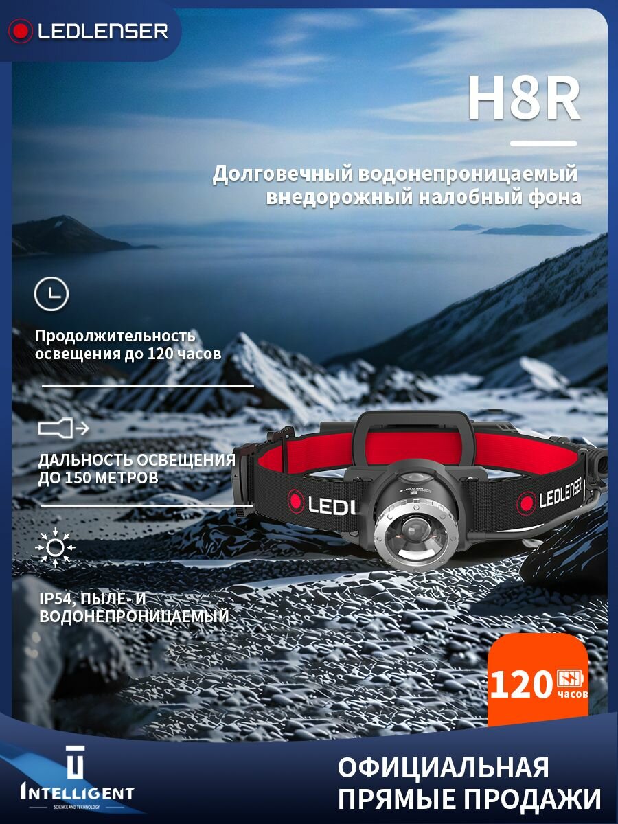 Светодиодный налобный фонарь Led Lenser H8R