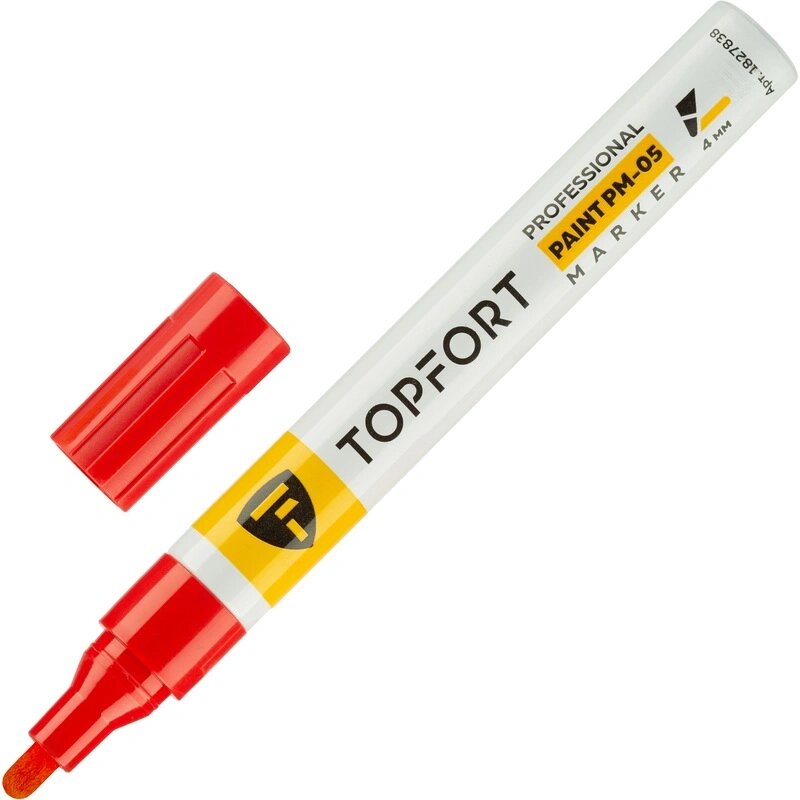 Маркер лаковый Topfort Paint 4 мм красный