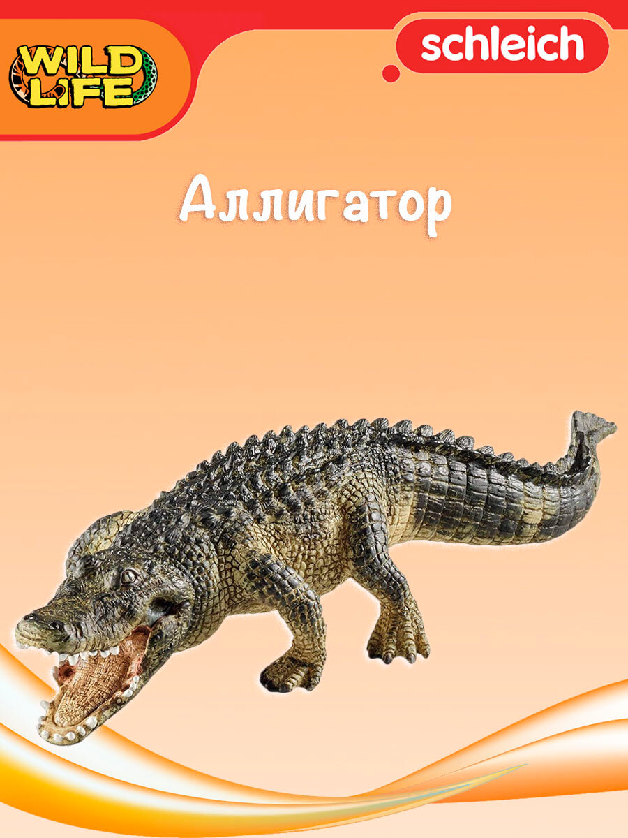 Schleich Wild Life Фигурка "Аллигатор", для детей от 3 лет, 14727