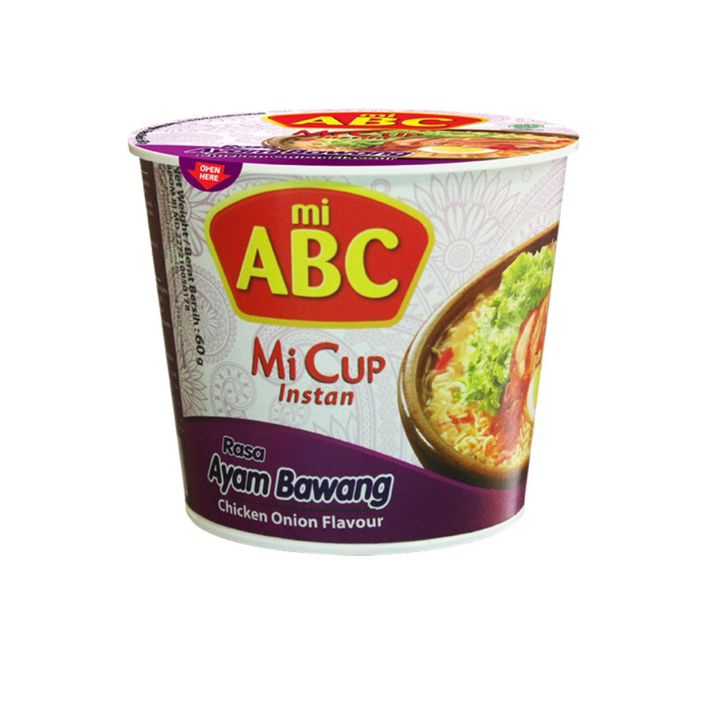 Лапша быстрого приготовления Mi ABC со вкусом курицы и зеленого лука 60 г, Индонезия