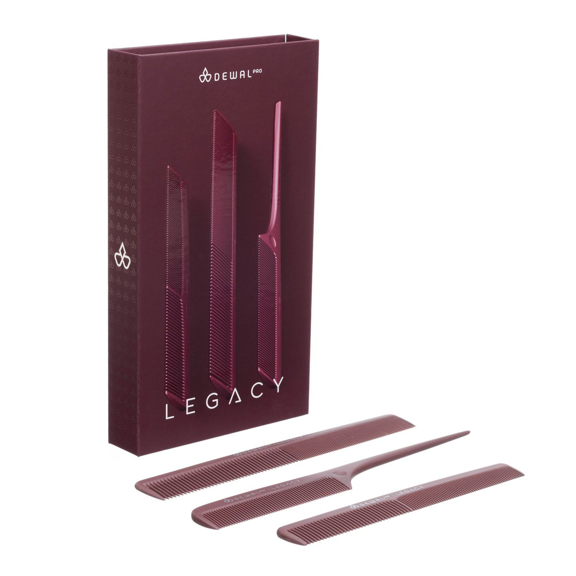 Набор расчесок DEWAL PRO Legacy LD-26, для стрижки, пластик, 3 шт