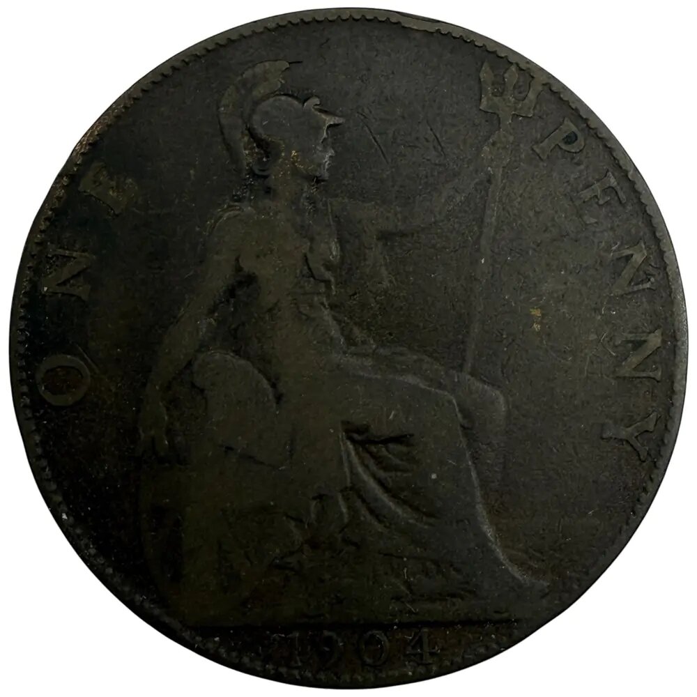 Великобритания 1 пенни 1904 г. (Cu) (Лот №2)