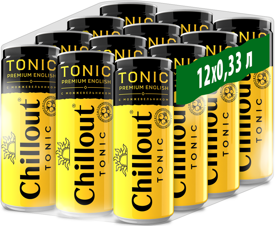 Chillout Premium English Tonic 0,33л.*12шт. Chillout Напиток газированный Россия