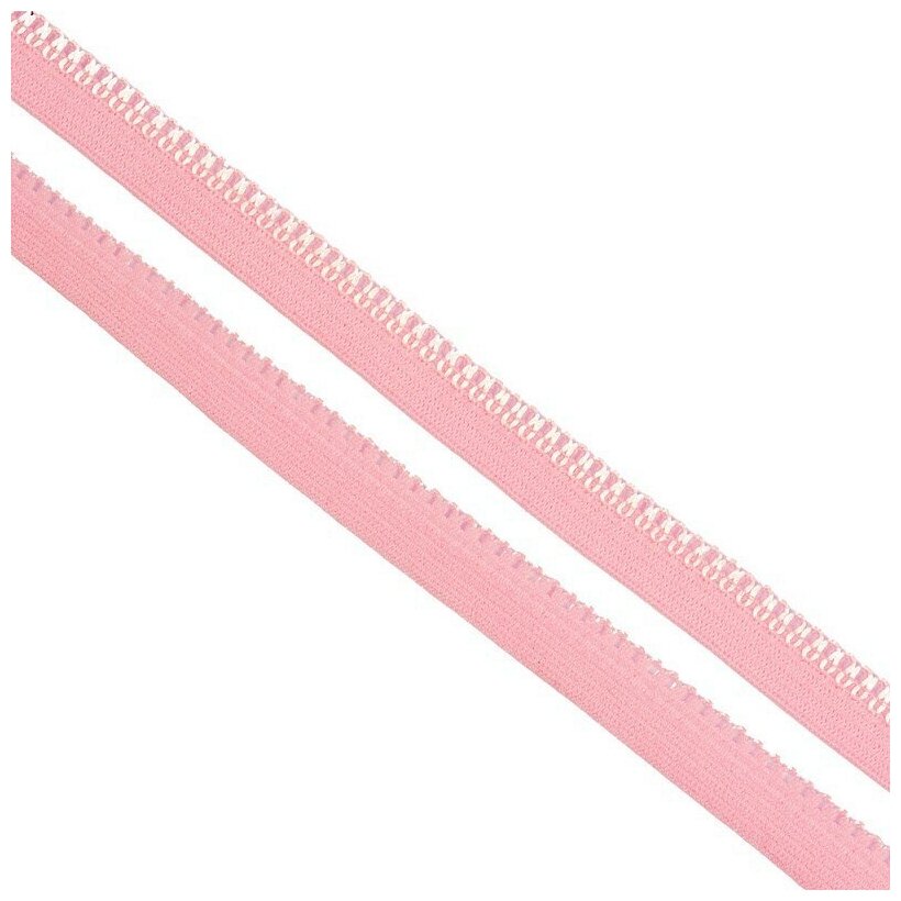 Резинка ажурная бельевая шир.10мм цв.133 розовый упак.10 м