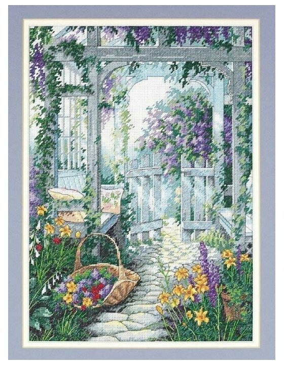 Набор для вышивания Dimensions Garden Gate (Садовая калитка) 13692