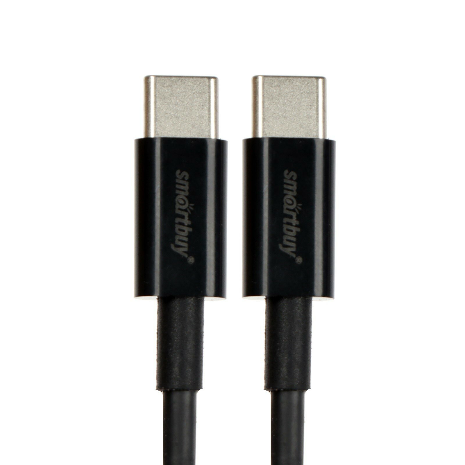 Кабель для зарядки и передачи данных Smartbuy S73, Type C-Type C, 6А, 60 Вт, 1 м, черный, iK-3112-S73b.