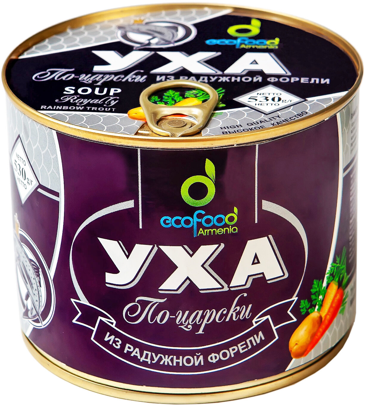Уха из радужной форели по-царски, 530г ECOFOOD