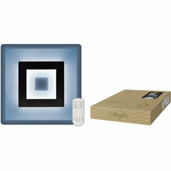 Потолочный светильник Fametto DLC-N501 38W GLASS/CLEAR ТМ ", серия "Nimfea". 38 Вт. Диммируемый. Пульт ДУ(в/к). 3000К/4000К/6500К. Матери