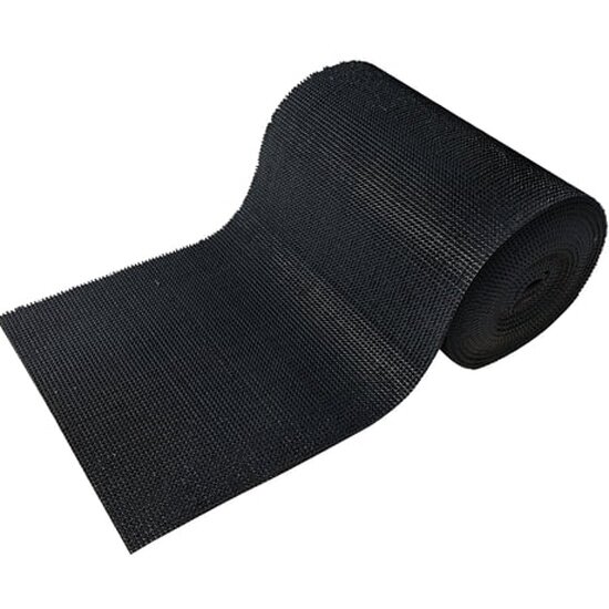 Коврик-дорожка Vortex пластиковый грязезащитный "травка", 90x1500 см, антискользоснова, черный, , 24004