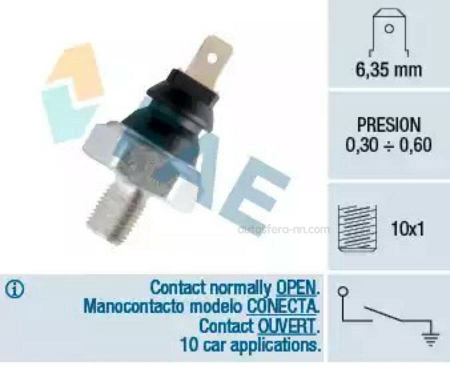 FAE 12970 Датчик давления масла