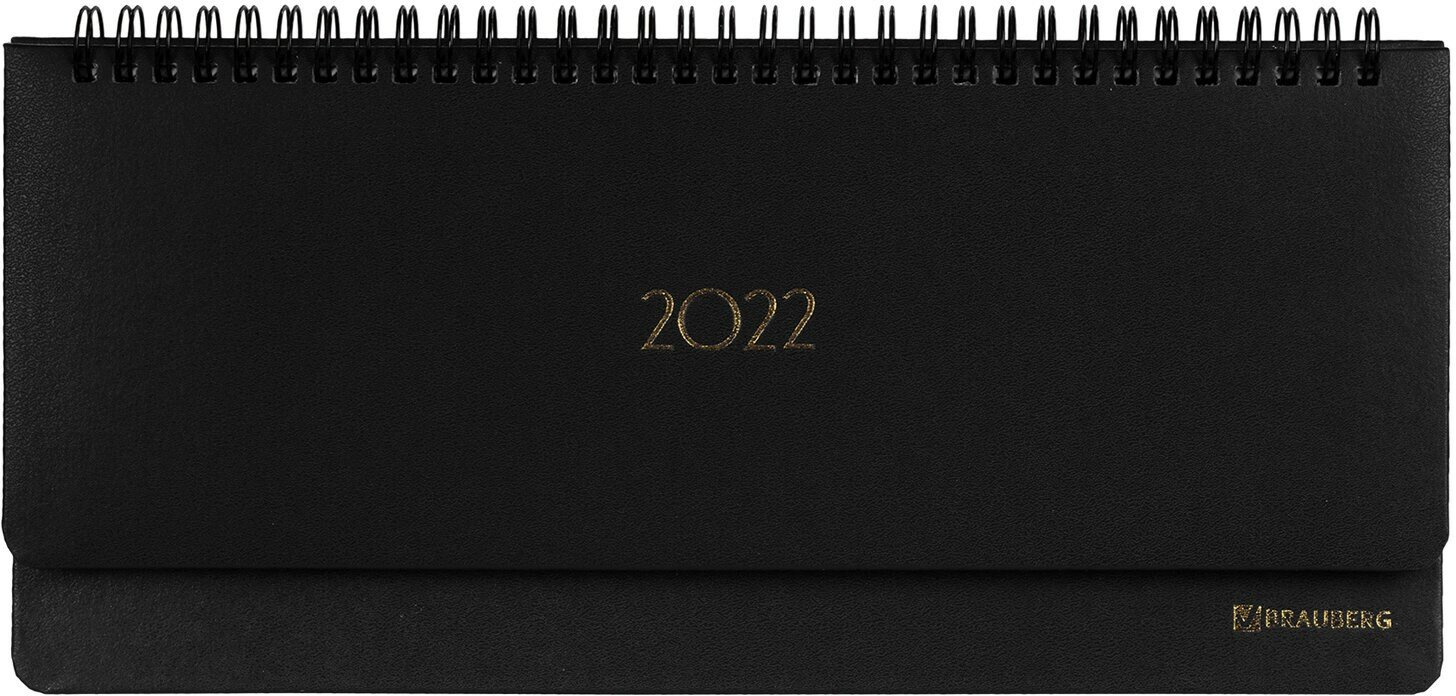 Планинг датированный на 2022 год, Select, 60 листов, черный