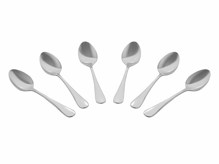 Набор чайных ложек Mirus Group Kattami, нержавеющая сталь, 6 шт, серебристый цвет