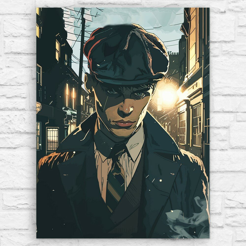 Картина по номерам на холсте сериал Острые козырьки (Peaky Blinders, мафия, гангстеры) - 15611 В 30x40