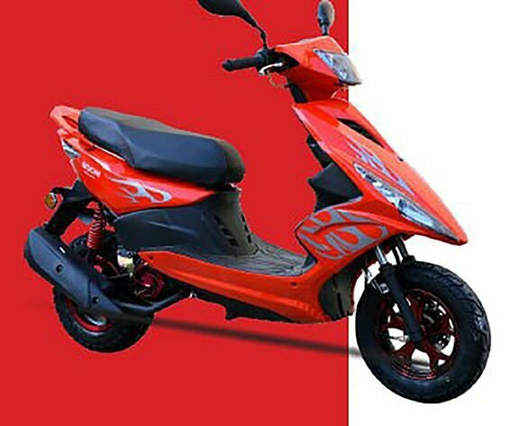 Скутер Corsa II 49сс (150) красный