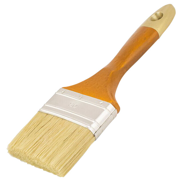 COLOR EXPERT Кисть плоская 80 мм смеш. щетина, толщина 9 мм, деревянная ручка, арт.81128010