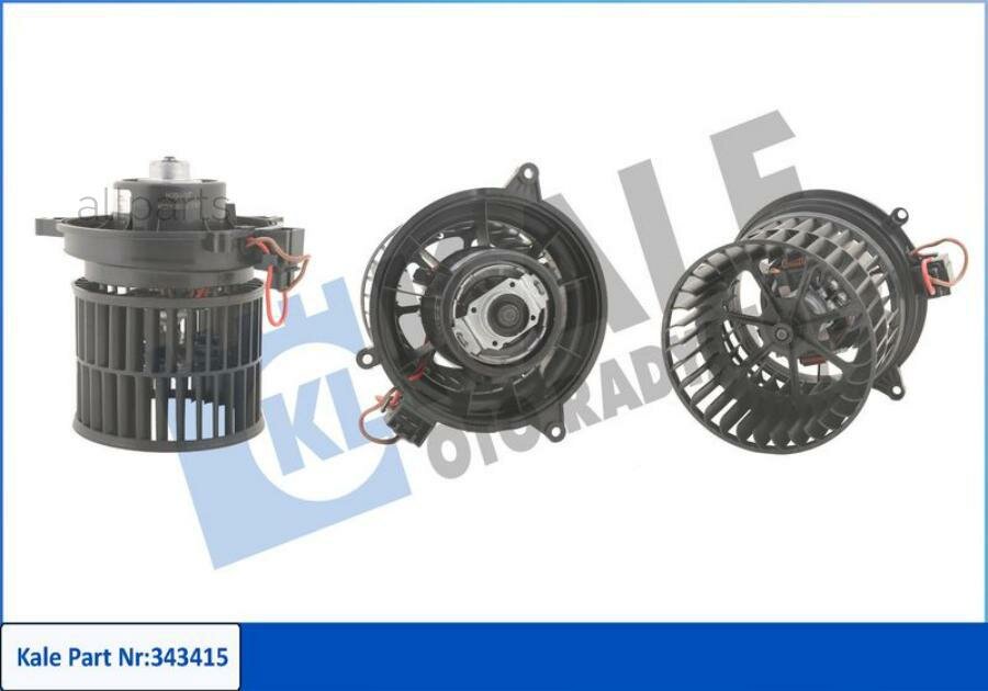 KALE 343415 Электровентилятор отопителя для а/м Ford Fiesta (01-) Fusion (01-)