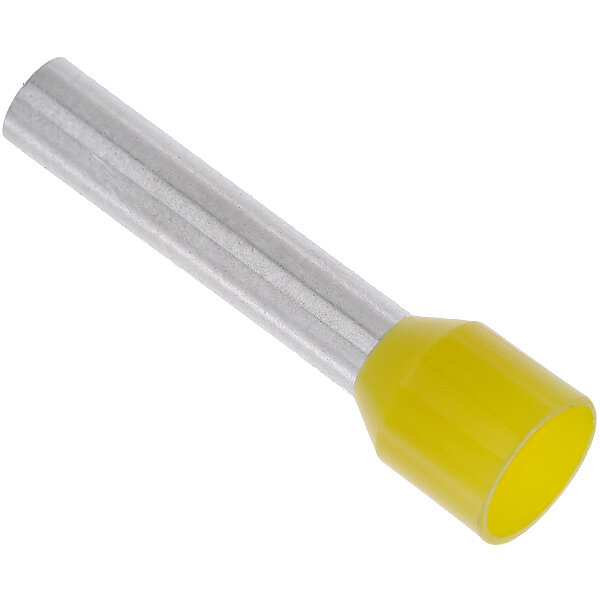 Наконечник 475/18 медный 6мм2 втулочный изолированный на 1 провод, полипропилен (Gustav Klauke GmbH) (100 шт. в комплекте)