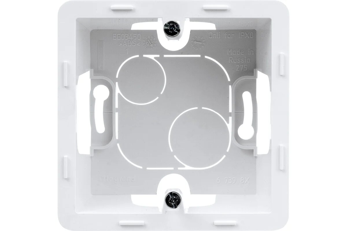 Legrand Коробка для накладного монтажа 1 пост Legrand Inspiria белый 673980