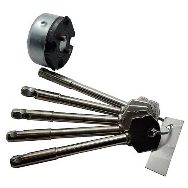 Барьер цилиндр ключевой к замкам 2Р/3Р с ключами, совместимый монтаж, надежная защита