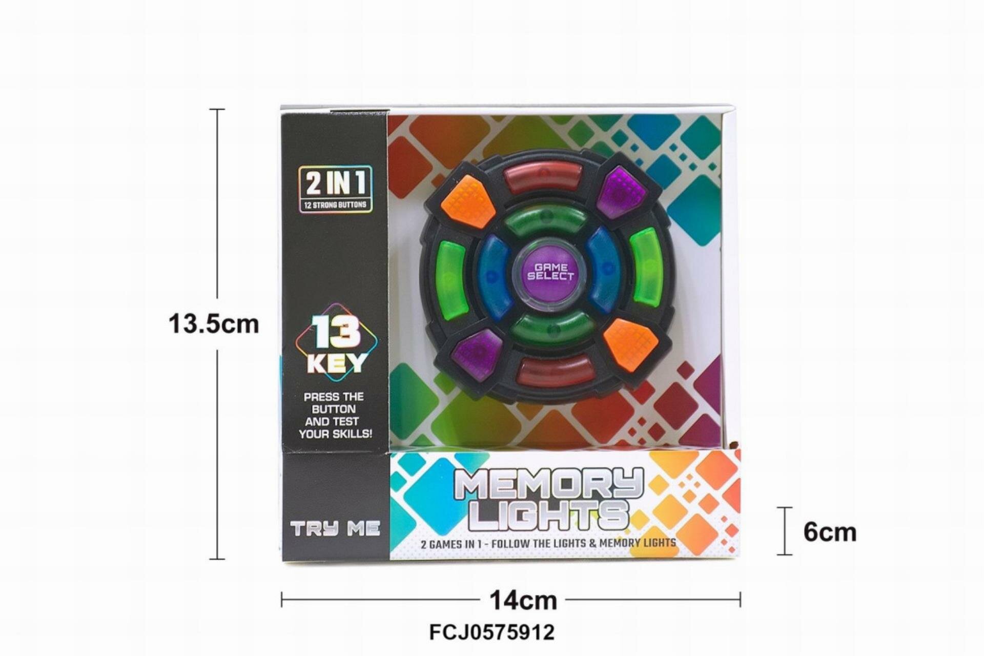 Игра-головоломка Memory lights для развития памяти 13 кнопок