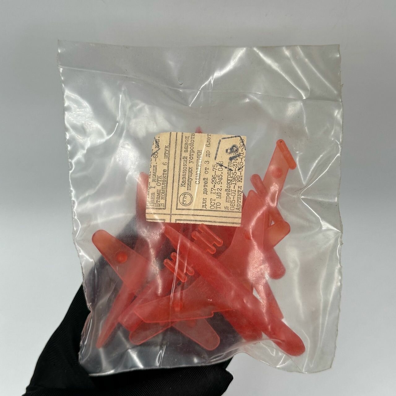 Набор Красных Самолетиков 6 шт СССР В упаковке! с Памяткой! Винтаж!