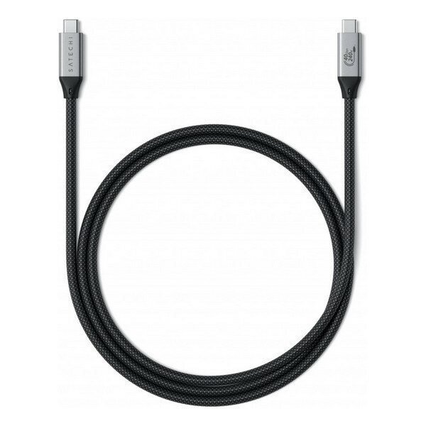 Кабель Satechi USB4 Pro 1.2 м (ST-YU4120M/ST-YU4120K) Space Gray / Серый космос