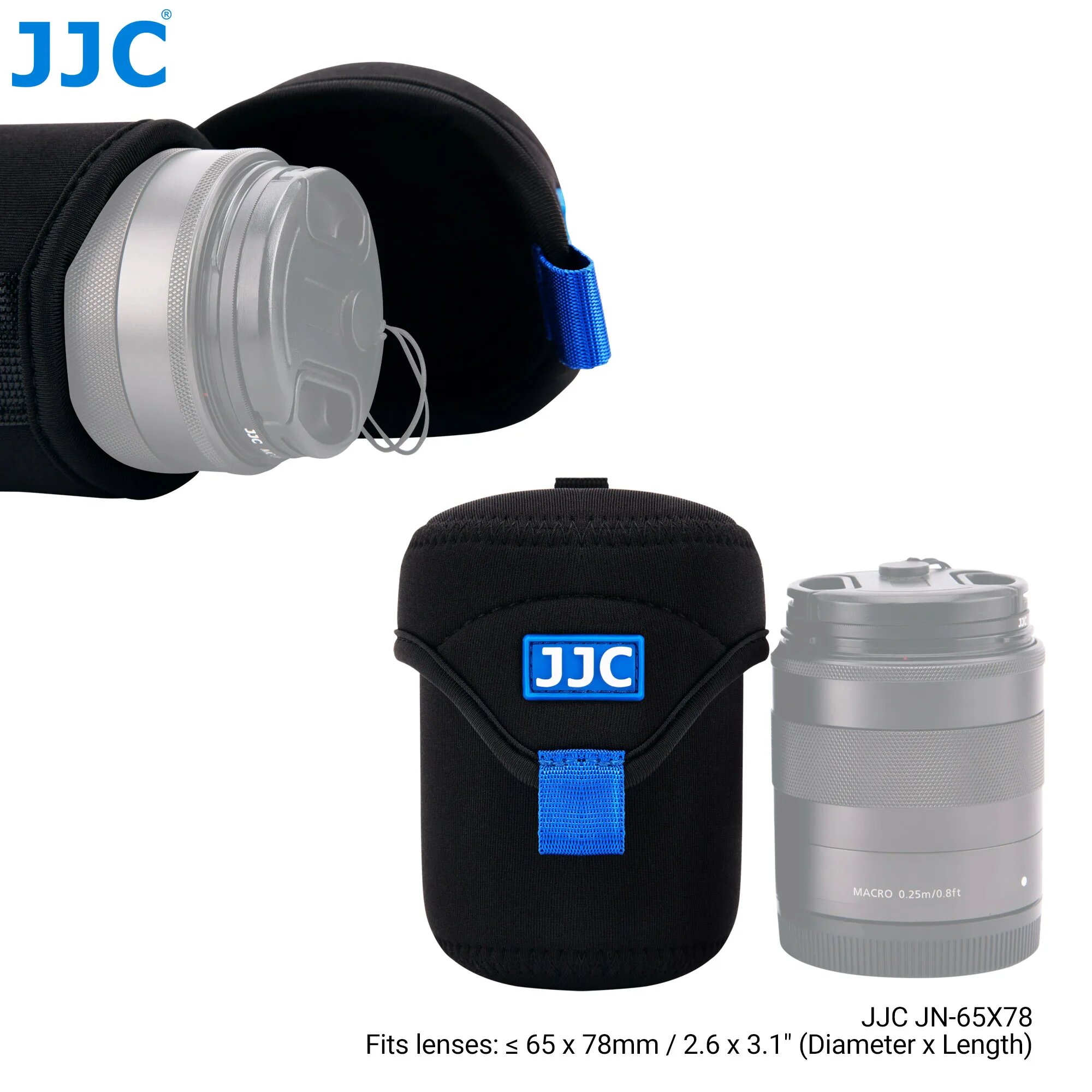 JJC Чехол для линз из неопрена JN-65X78