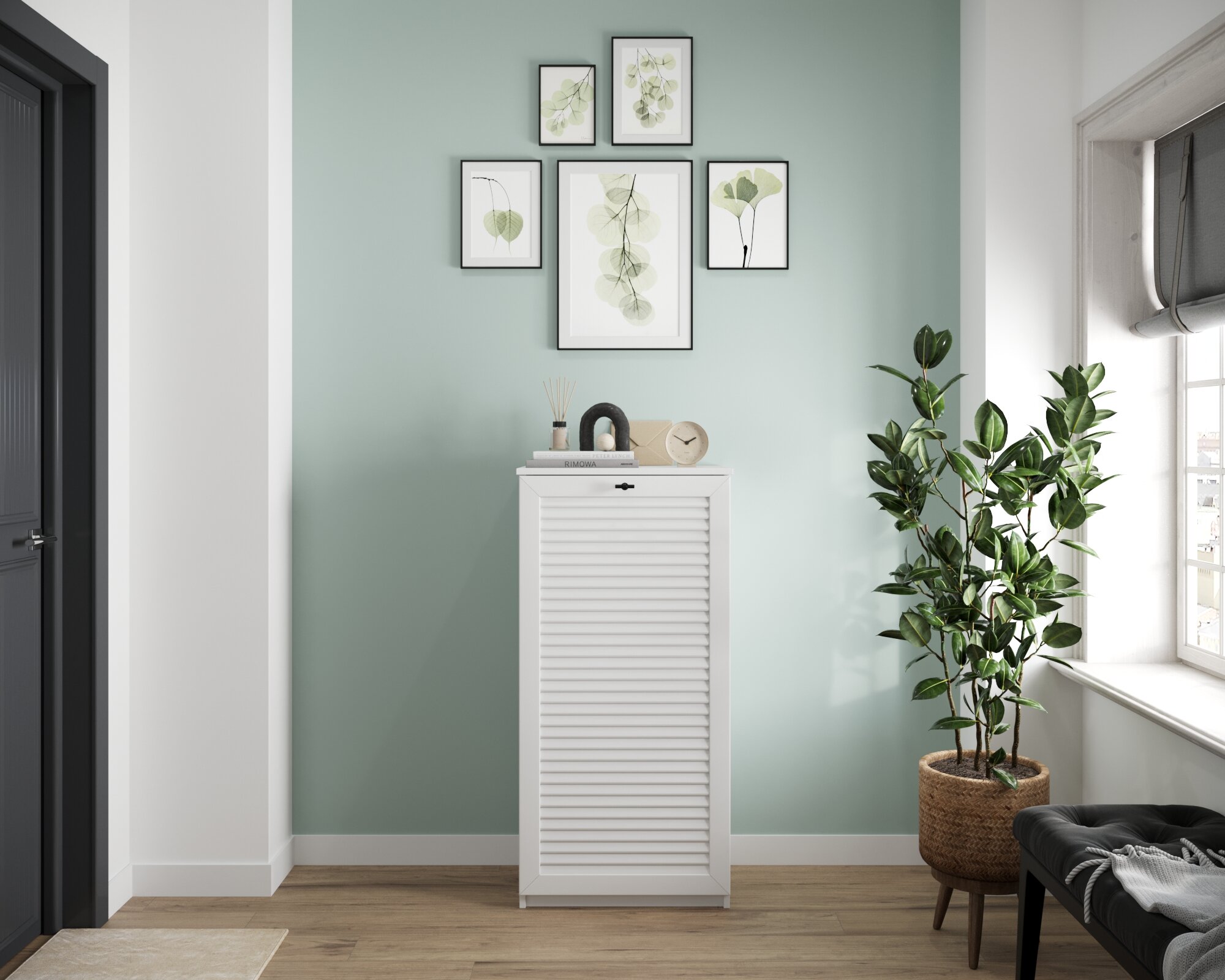 Комод для обуви Канзас 55 х 115 х 35 см, белый