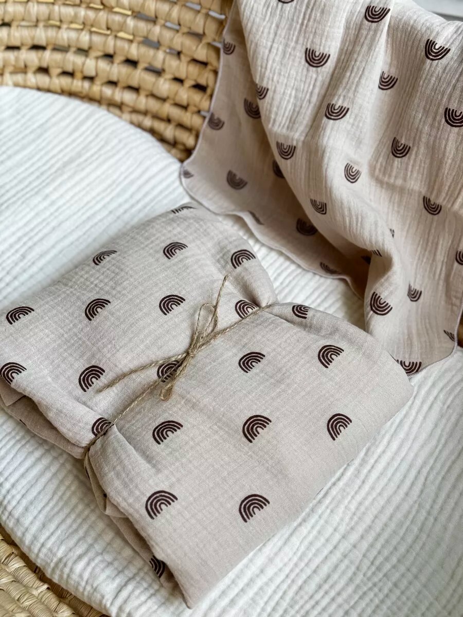 Простынь муслиновая 160х80+платочек