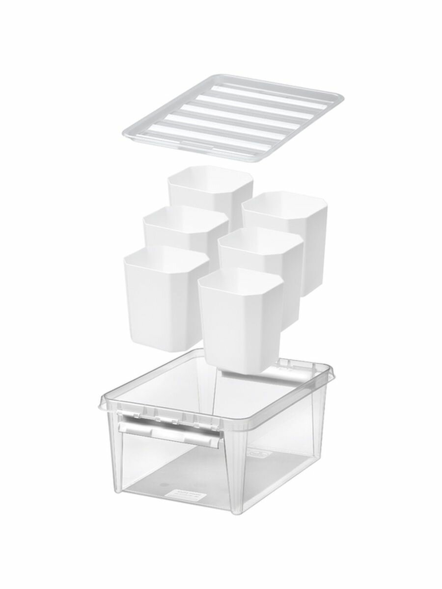 Коробка для хранения 6 отделений ORTHEX SMART STORE CLASSIC BOX 15 3507110 White