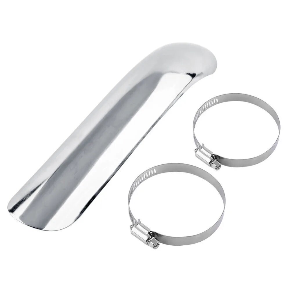 Тепловой щит, изогнутый глушитель выхлопной трубы, обогрев детской глушителя, защита пятки для Harley, Honda, Suzuki, Chopper, круиз