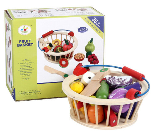 Игрушка развивающая "Chechele Simulation Play House Kitchen", магнитные фрукты и овощи, 0,6 кг