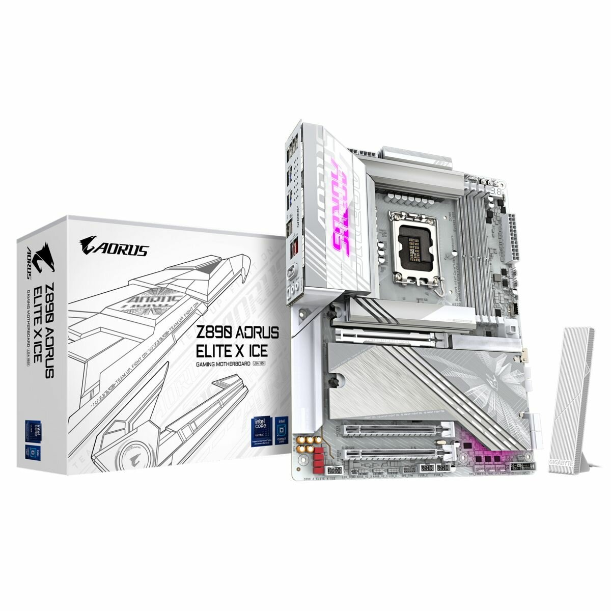 Материнская плата Gigabyte Z890 AORUS ELITE X ICE, ATX, двухканальный режим, DDR5