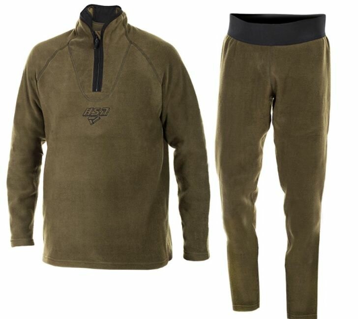 Костюм мужской ХСН Winter I HSN-280, ткань флис, цвет зеленый (без ремня), размер 52-54, рост 182