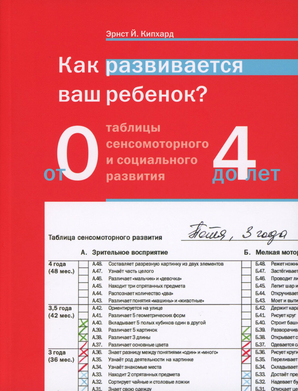 Как развивается ваш ребенок? Таблицы сенсомоторного и социального развития: От рождения до 4 лет. 5-е изд. Кипхард Э. Й.