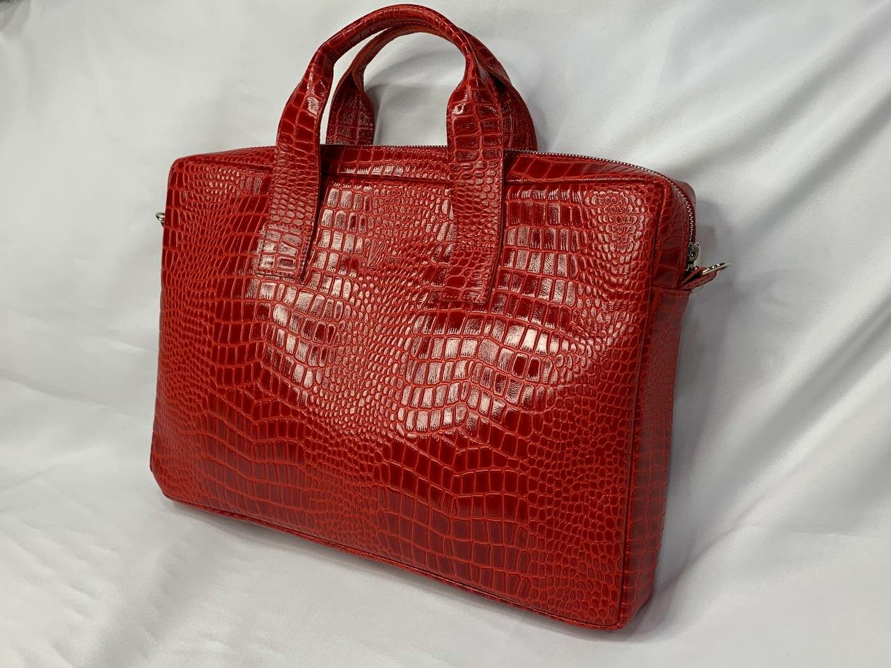 Кожаная Сумка для ноутбука 17 и 17,3 и документов а4