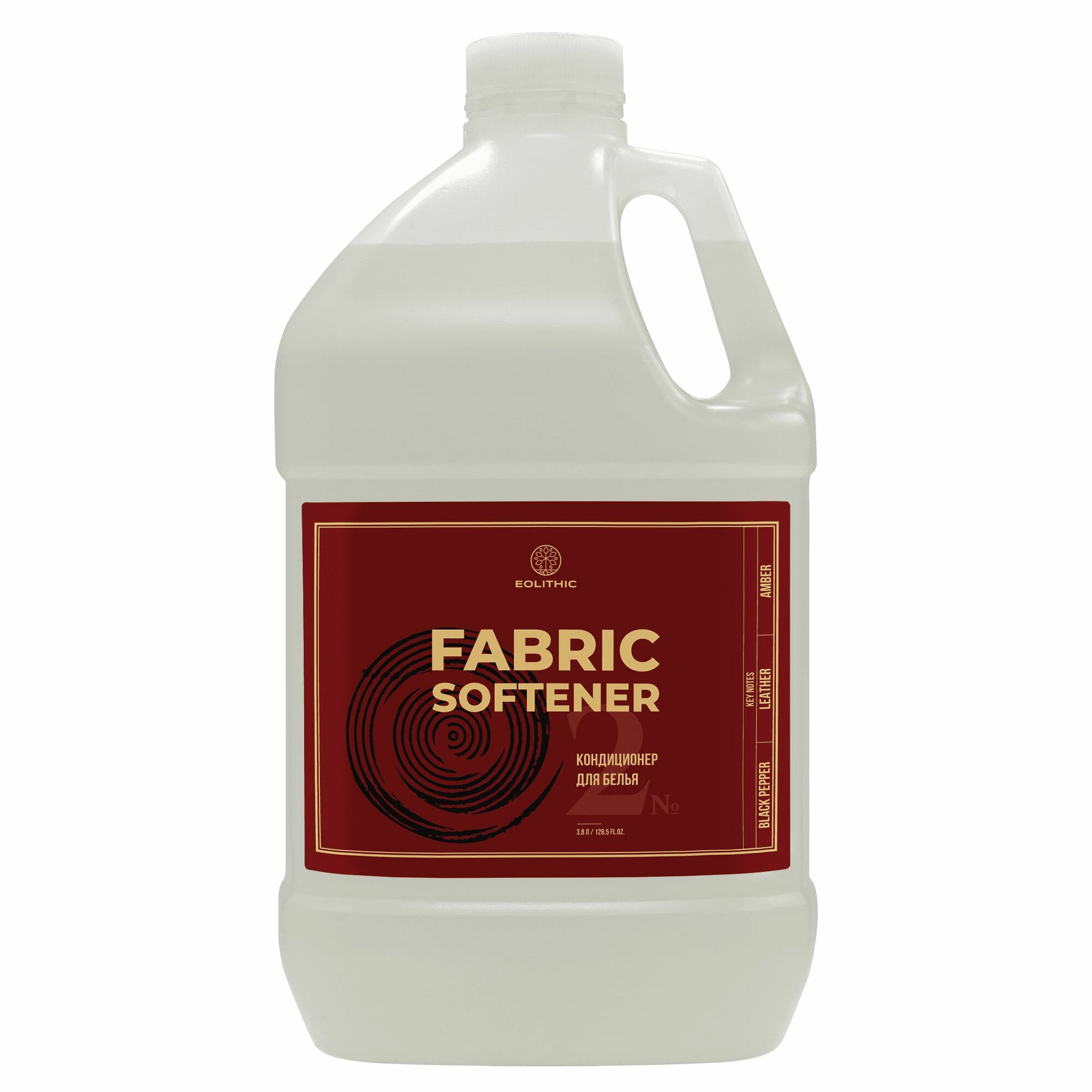 EOLITHIC Кондиционер для стирки FABRIC SOFTENER №2 - Черный перец / Кожа / Амбра 3,8 л