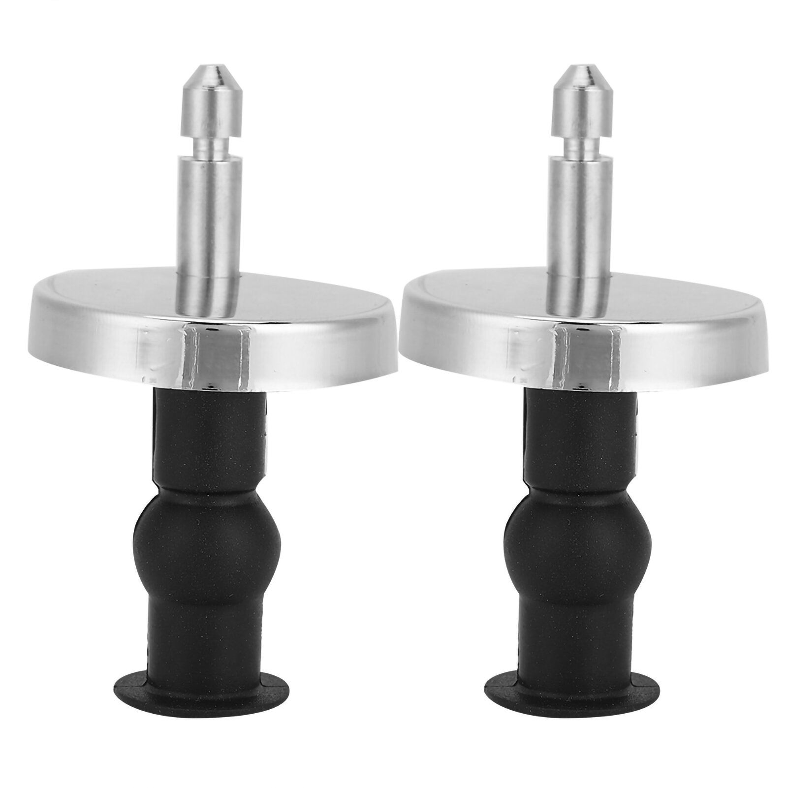 Крепеж для сиденья унитаза, петли, болты, резиночные натяжные гайки, винтовые фиксации, аксессуары, набор для установки, материал нержавеющая сталь + пластик, размер approx.75x45mm/3x1.8in, количество 8 штук, цвет как на картинках