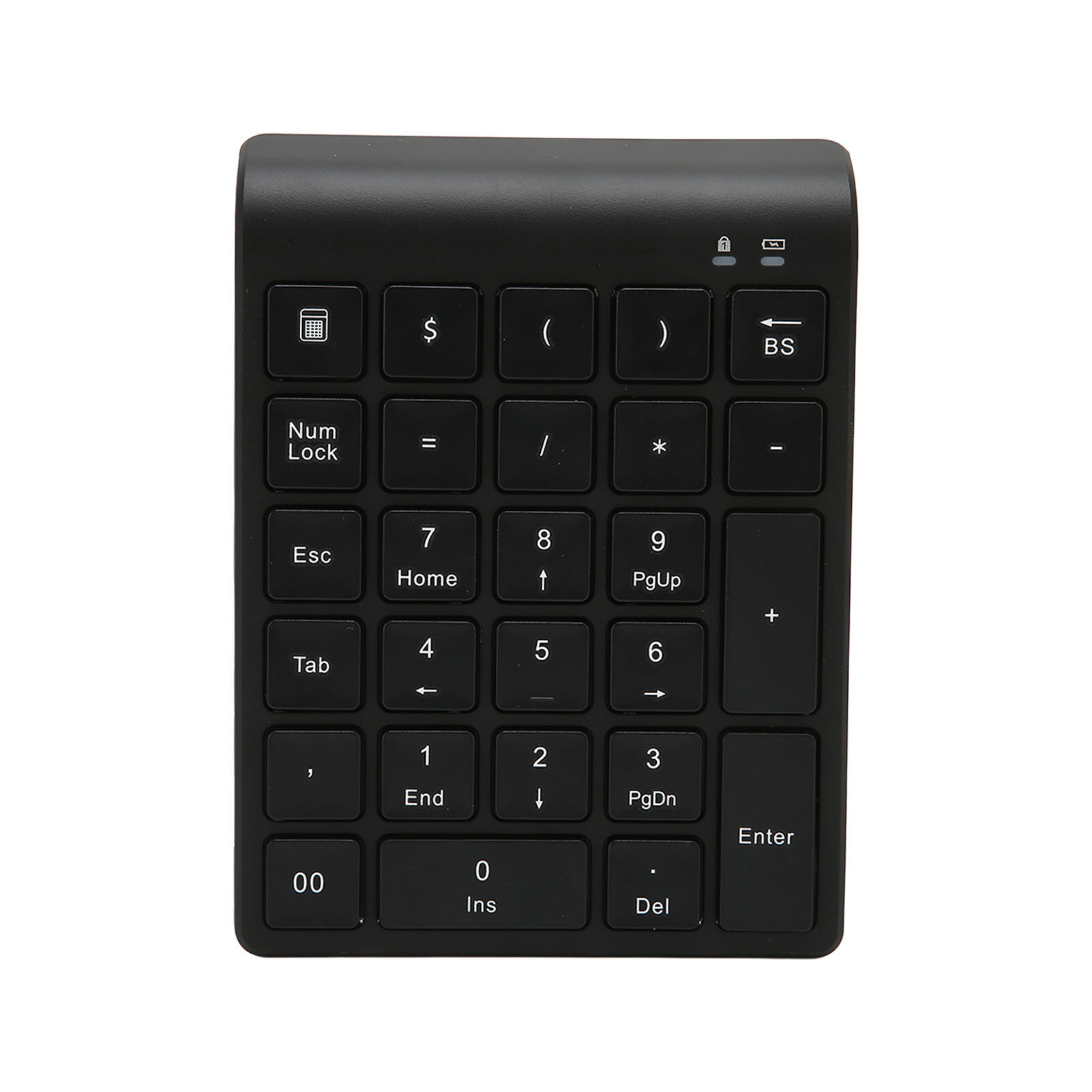 Wireless Numeric Keypad Bluetooth 27 Key Black Fast Data Transfer Gaming Support Shortcut Keys for Laptop Tablet