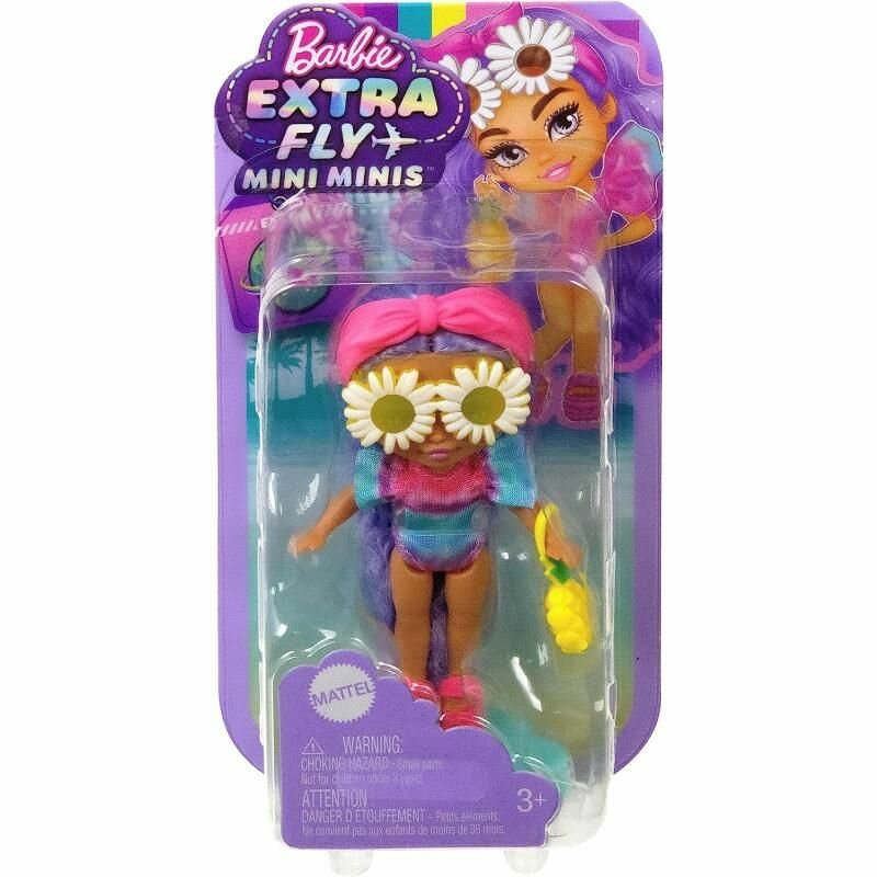 Кукла для девочки барби мини 8см Barbie Extra Mini Minis Fly