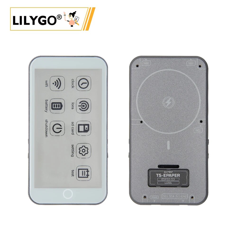 LILYGO® T5S3 Pro 4,7-дюймовый модуль электронной бумаги 433 МГц, With GPS (L76K)