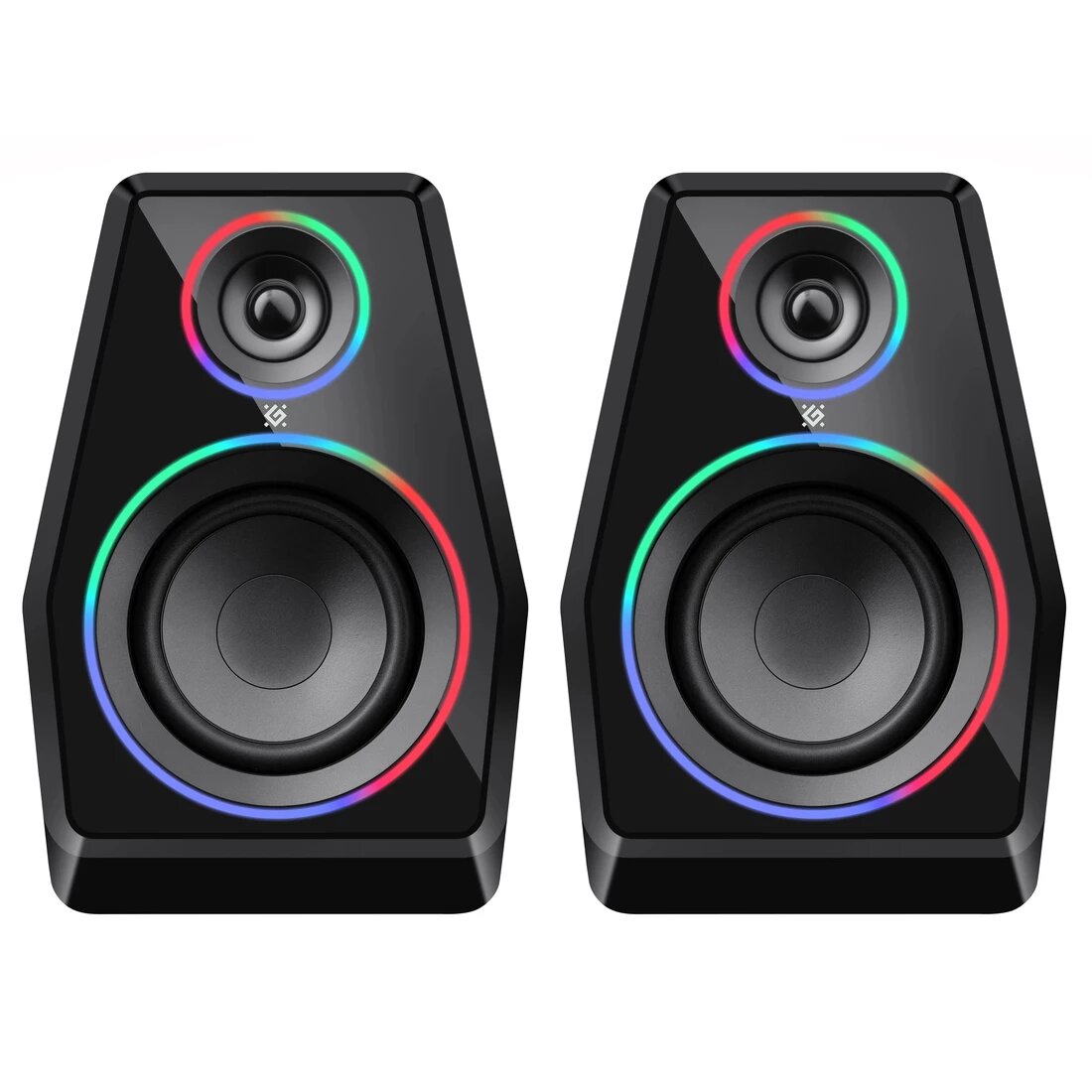 Колонки 2.0 Defender Solar 10, черный Стерео, 10Вт, пластик, USB , Джек 3,5 мм-test