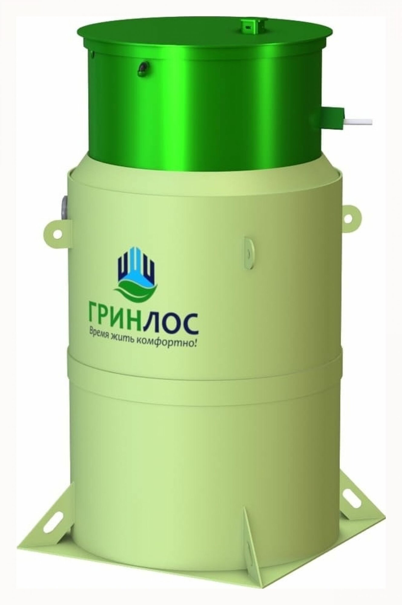 Септик для дома Гринлос Аэро Лайт 8 ПР (1.8 м3/сут, с насосом, на 8 человек)