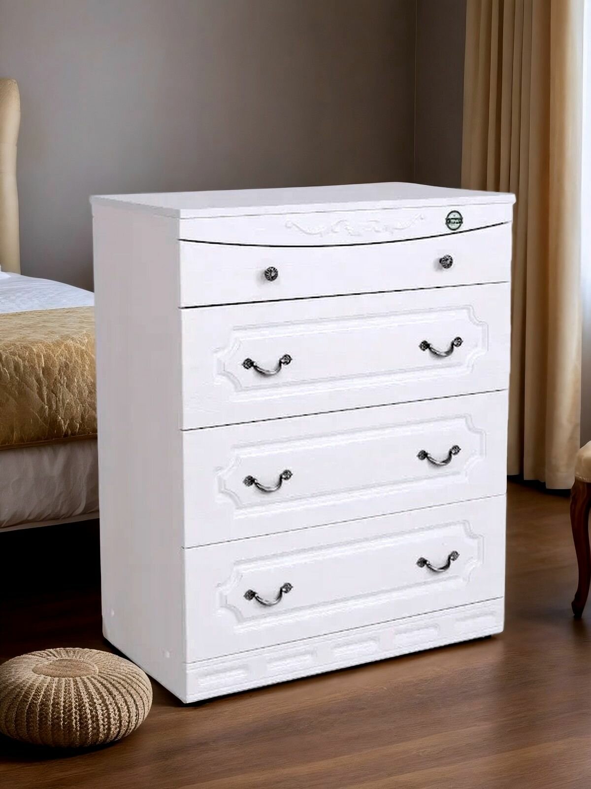 Комод для одежды Мария Луиза 8 с ящиками 80х45х99 см, Бодега белый