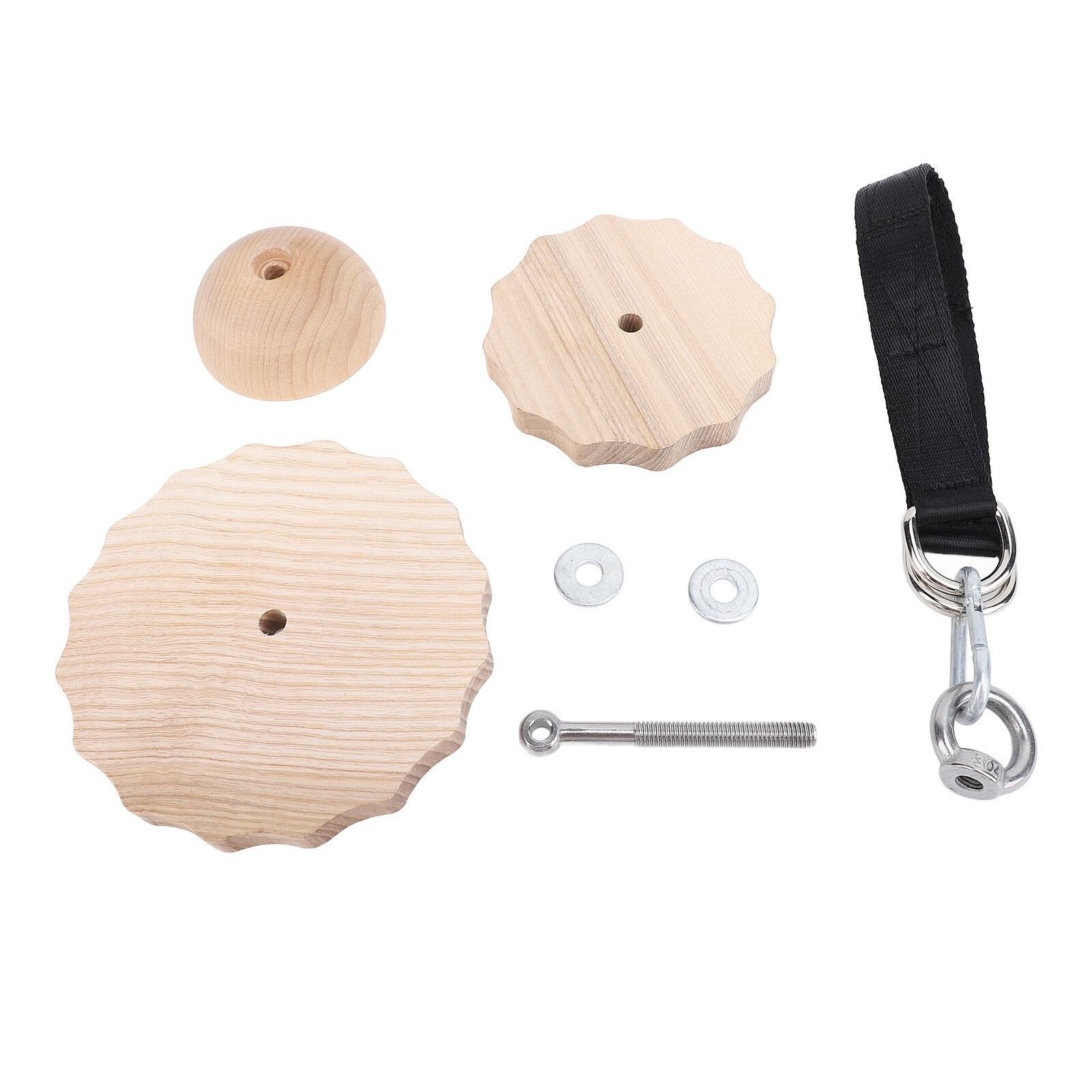 Тренажер для развития силы хвата для скалолазания, деревянный тренажер для укрепления пальцев, набор для тренировки зацепов для скалолазания.