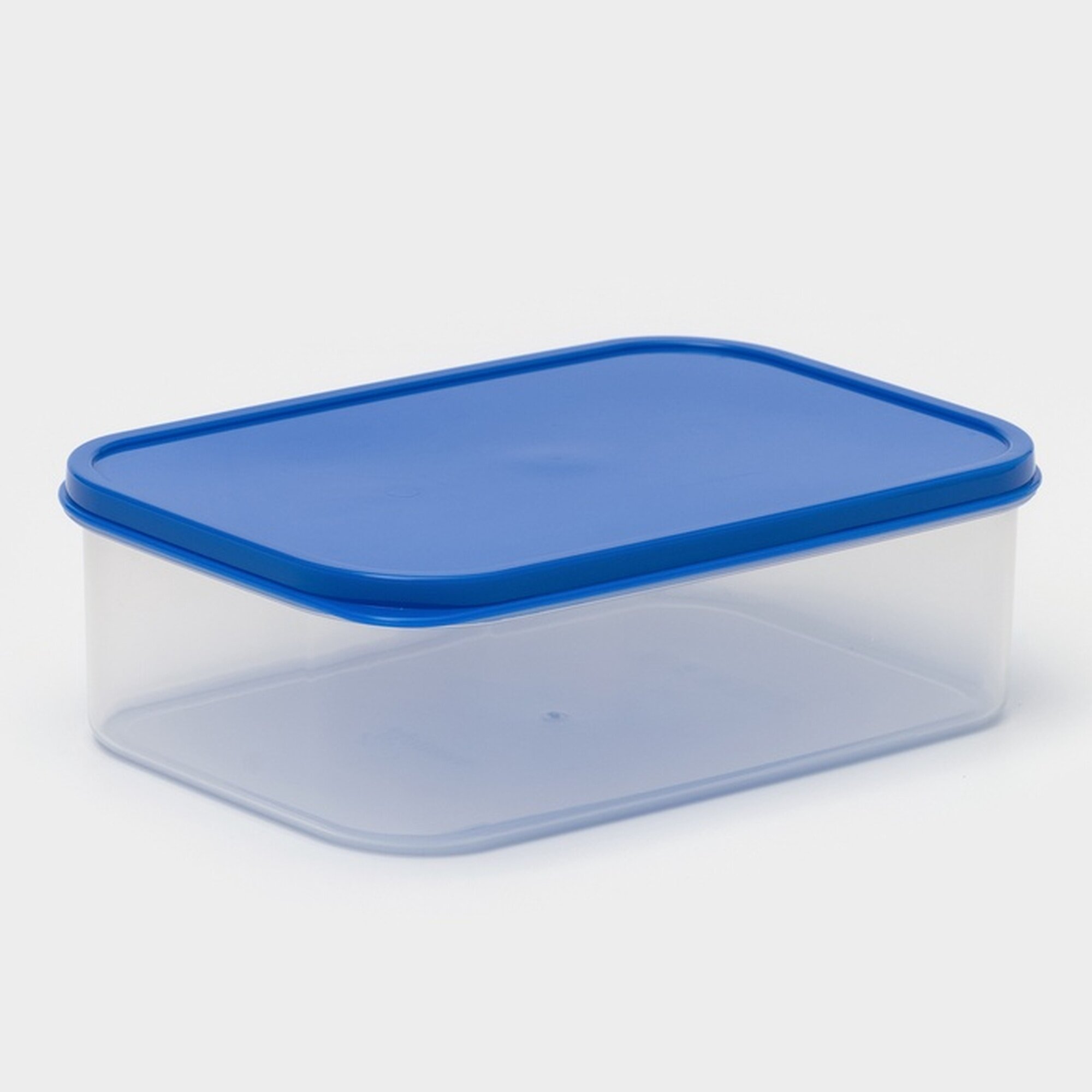 Контейнер Доляна, пищевой, пластик, 1.2л, прямоугольный, цвет синий