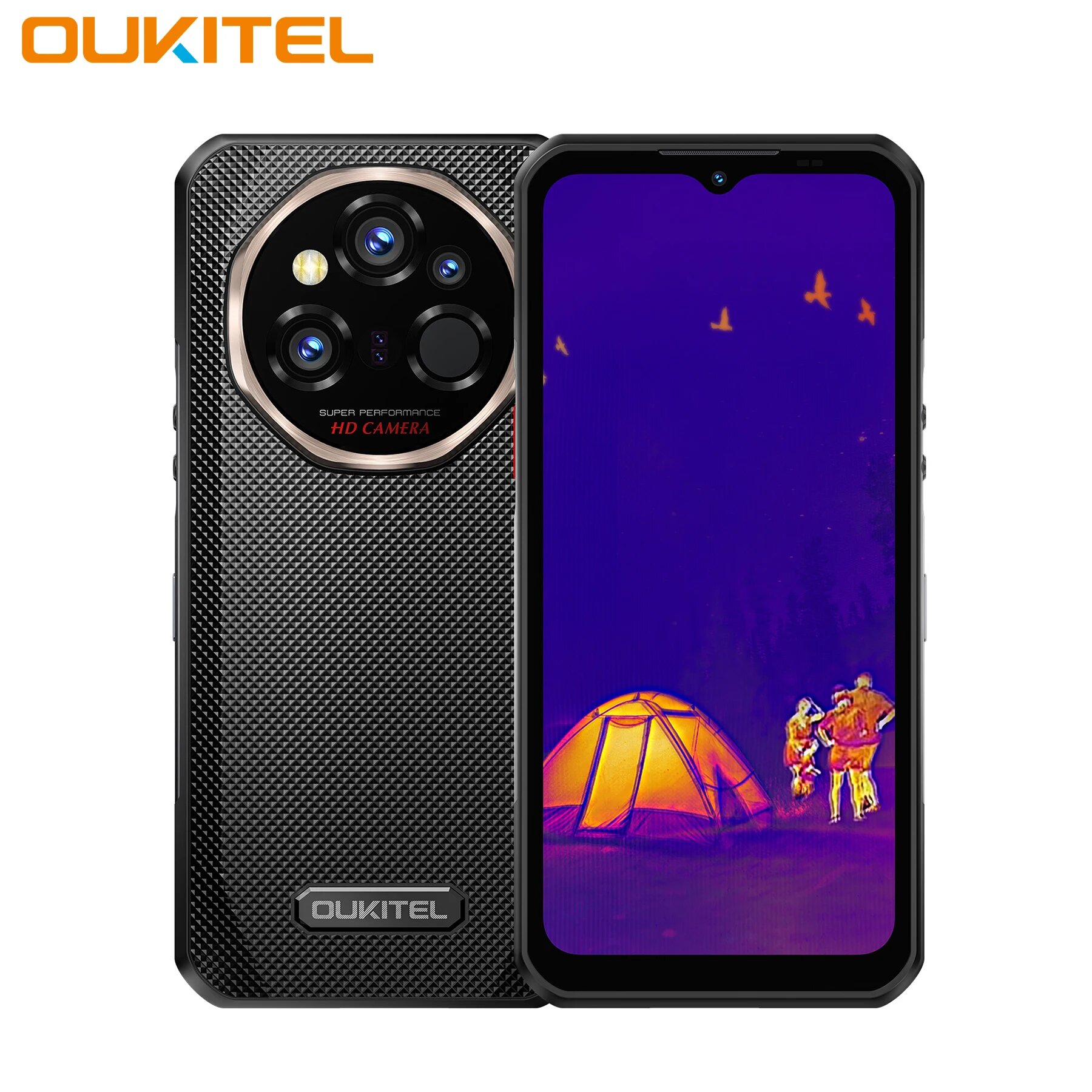 OUKITEL WP55 Ultra Rugged Phone - Thermal Imaging 5G Smartphone, 16GB+512GB, 11000mAh
