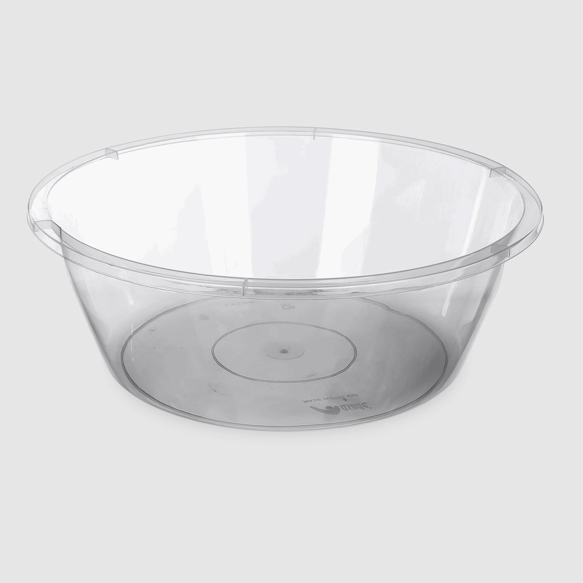 Тазик пластиковый для стирки Asude Plastik ЭКО №3 прозрачный 7,5 л, 34х34х12 см, в ассортименте